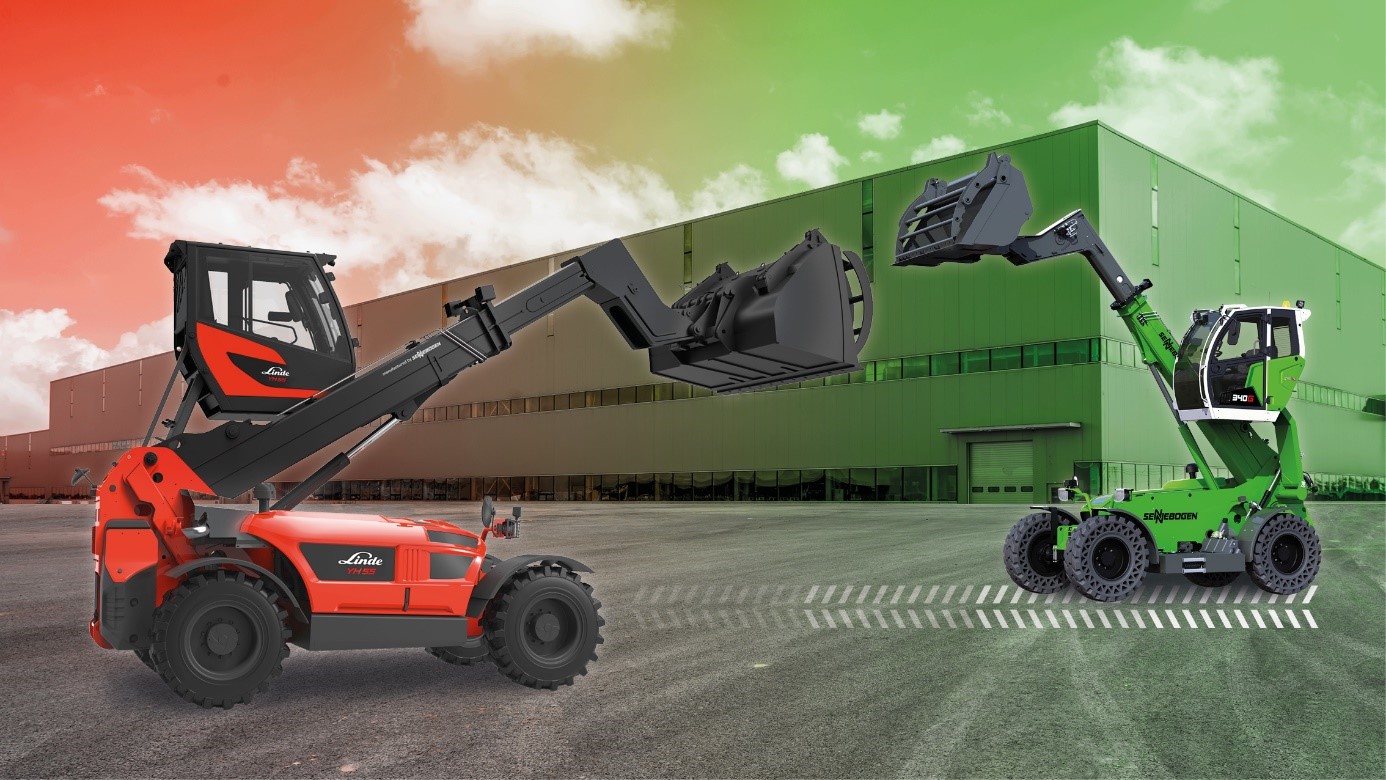 Red telehandlers: Linde cooperates with Sennebogen - Recover Web